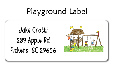 Playground Address Labels by Amy Adele